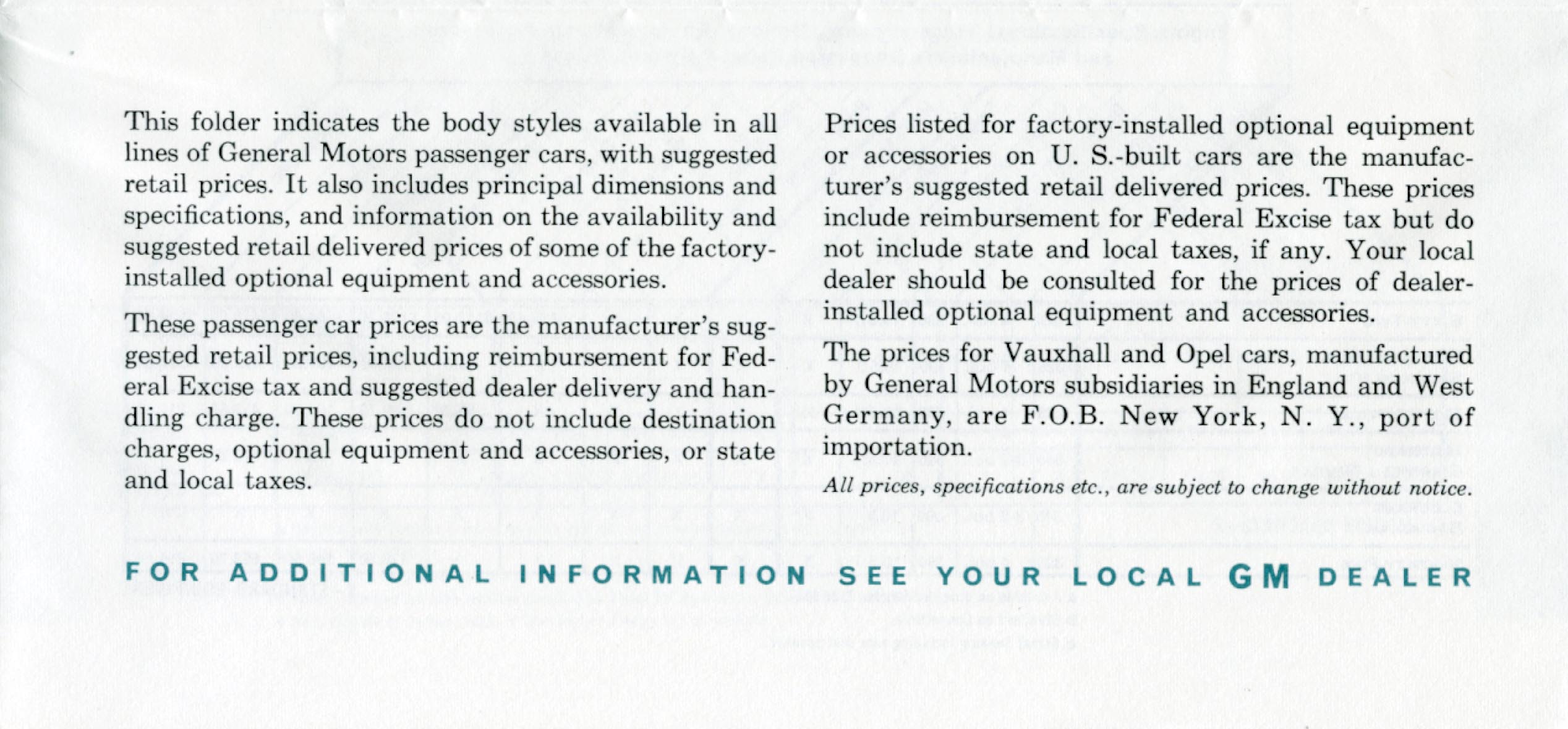 The Old Car Manual Project Brochure Collection